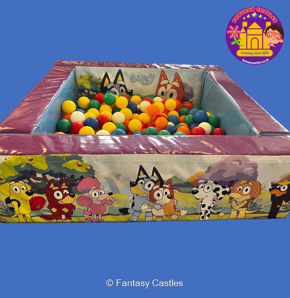 Bluey Bouncy Castle and Deluxe Soft Play Package in Telford