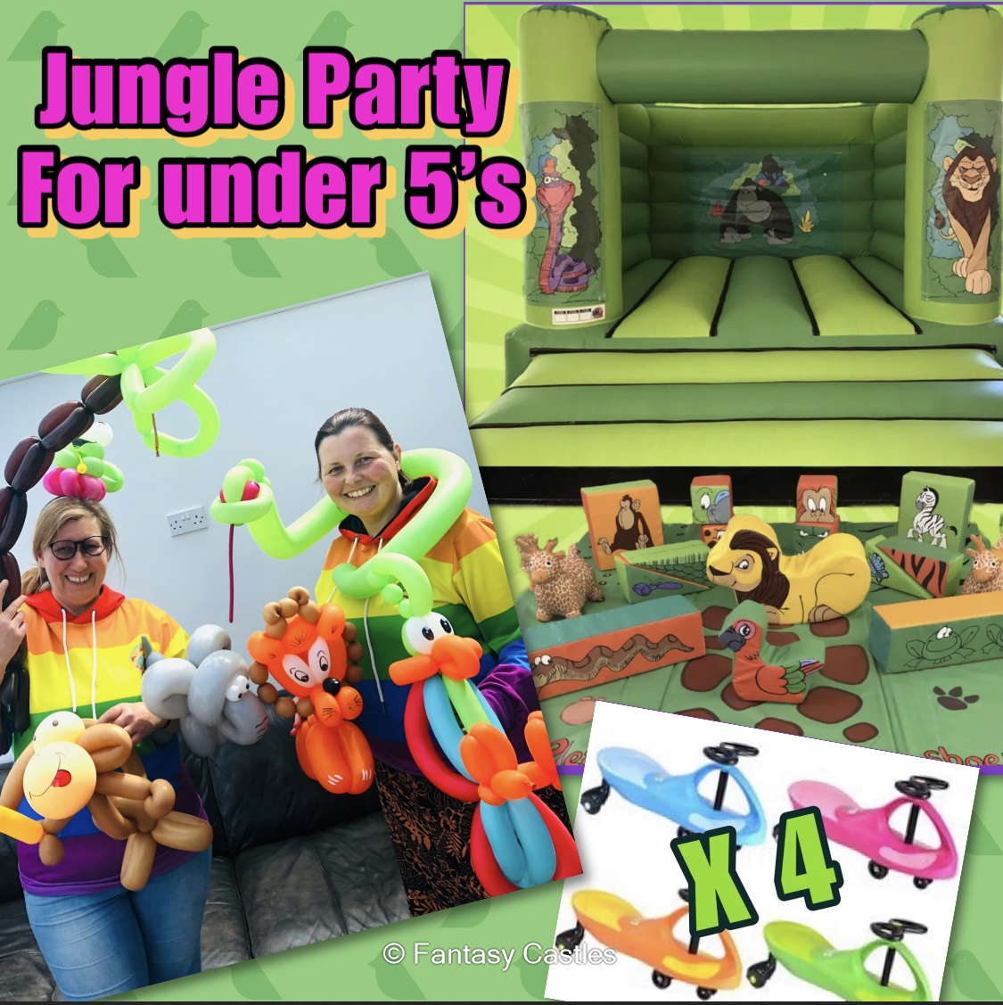 Jungle bouncy castle parties | Telford & Shrewsbury