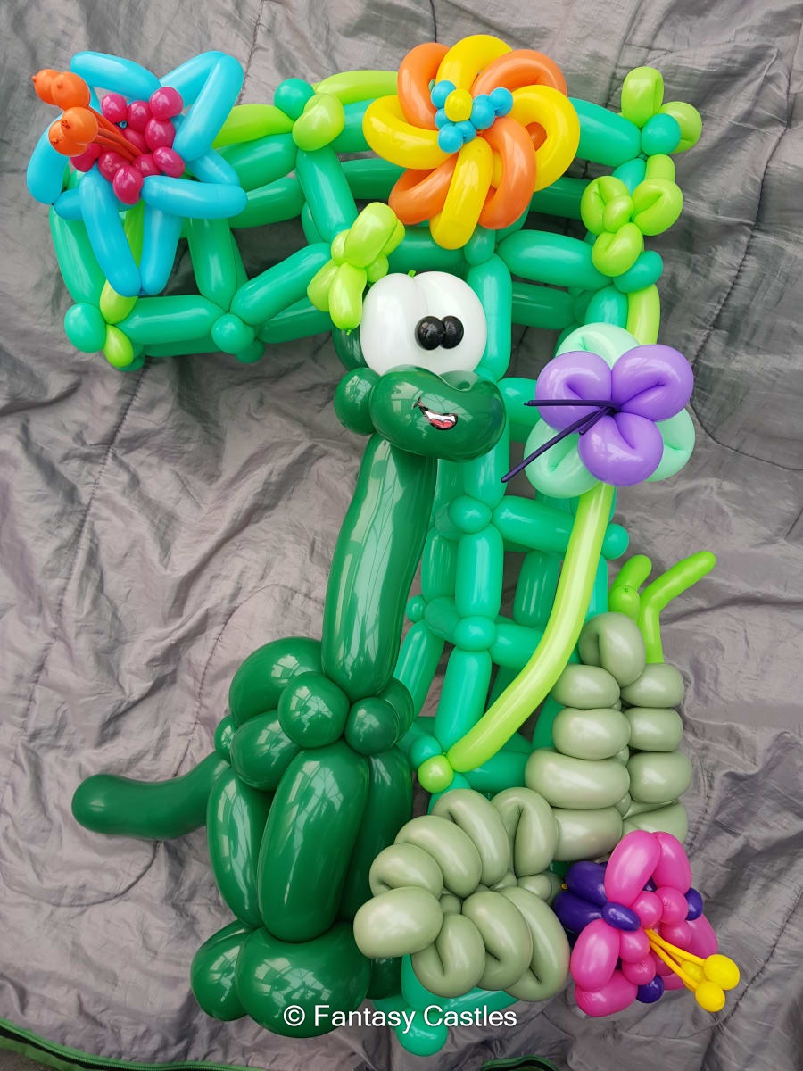Number Seven - 7th Birthday Balloon Decoration Telford