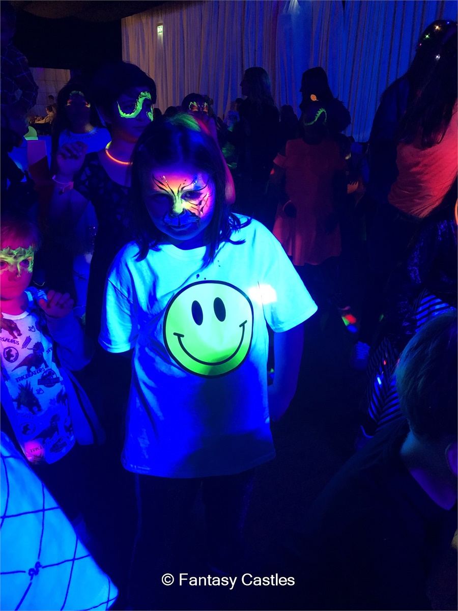 UV Glow Disco Party at Leegomery Centre (AGE 5+) - Bouncy Castle Hire ...